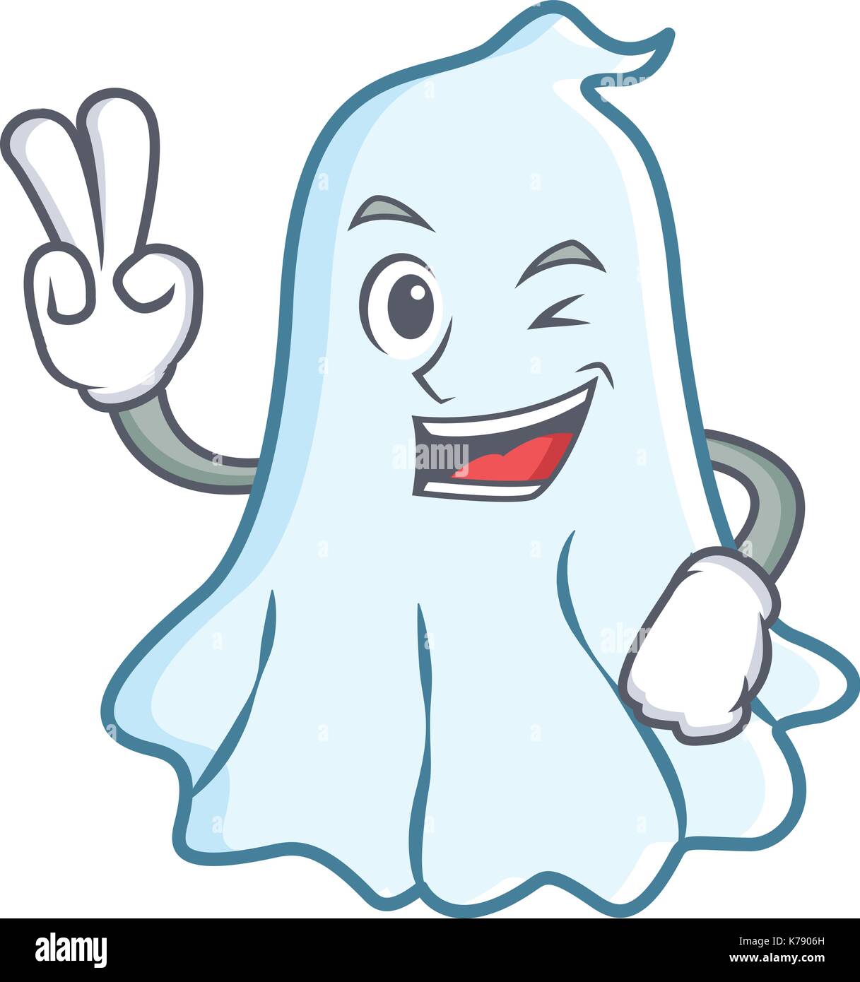 Two finger cute ghost character cartoon Stock Vector Image & Art - Alamy