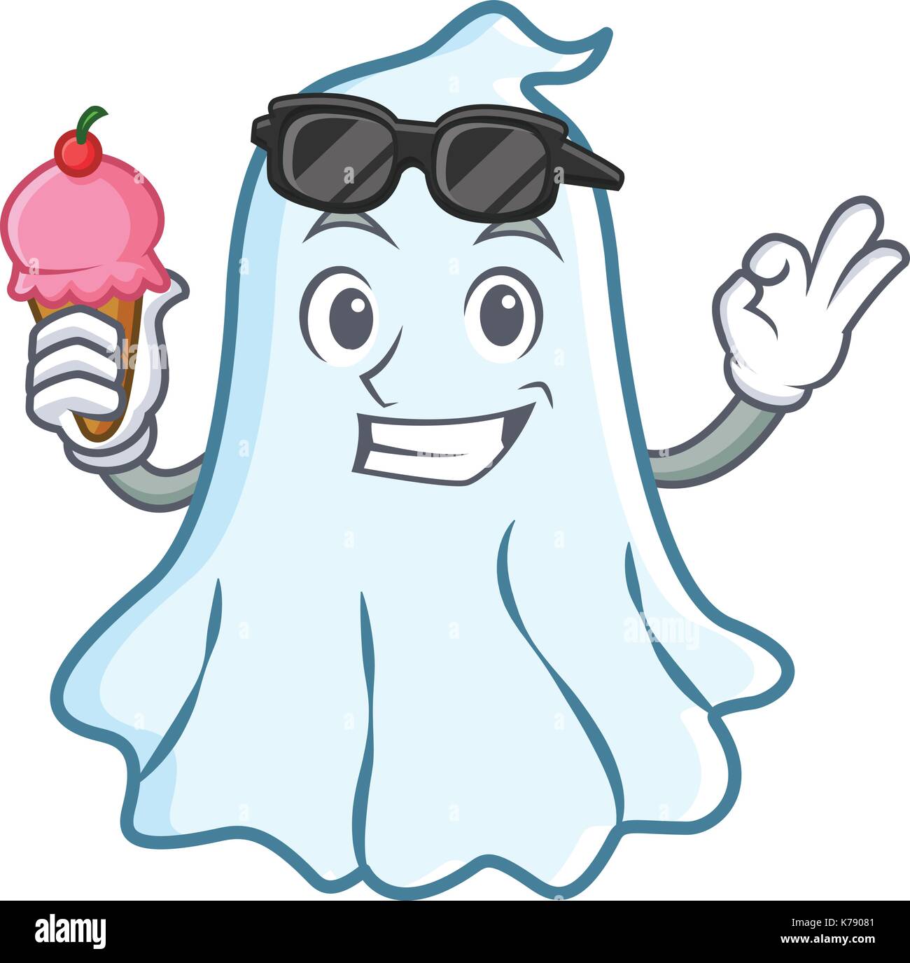 Spooky ice cream Stock Vector Images - Alamy