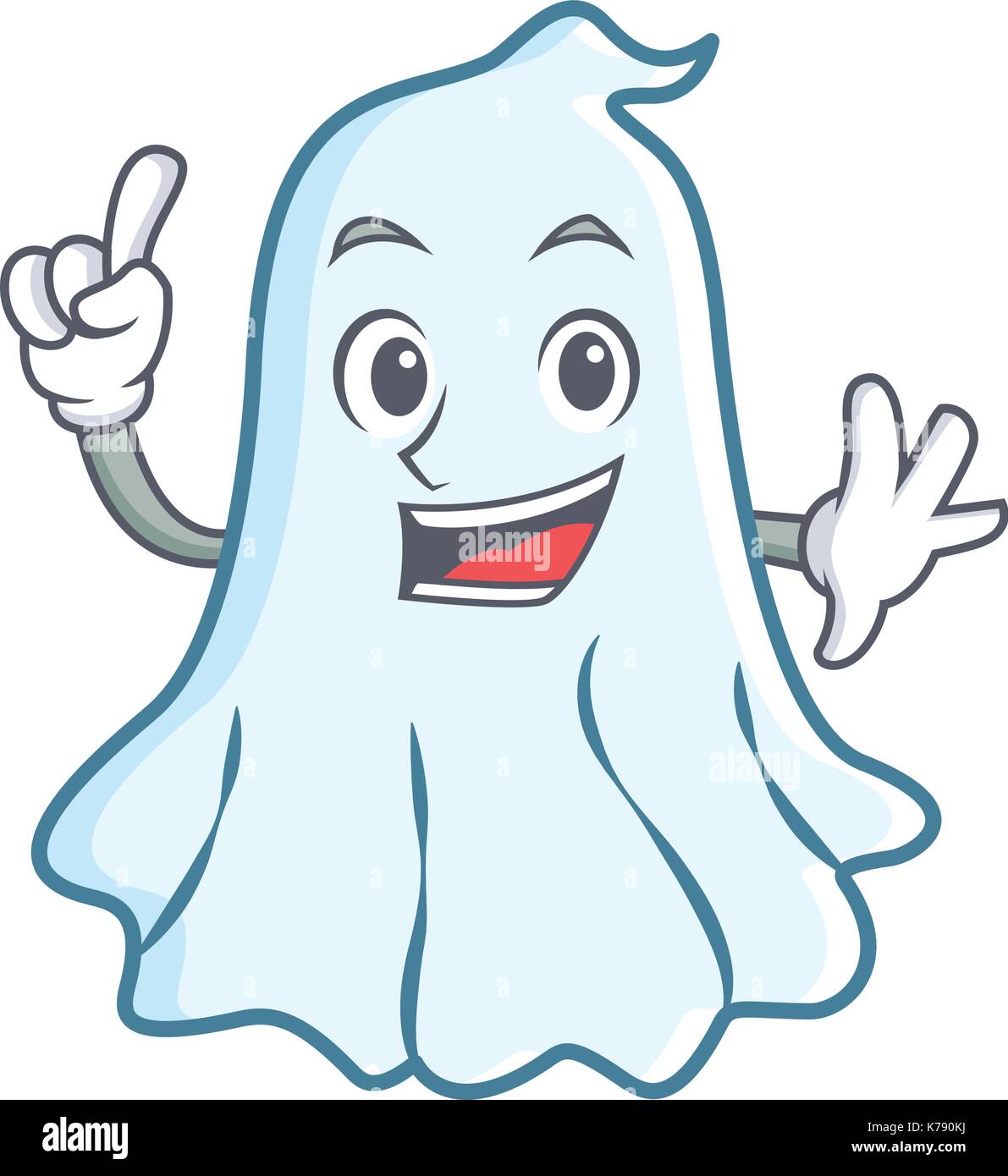 Finger cute ghost character cartoon Stock Vector Image & Art - Alamy