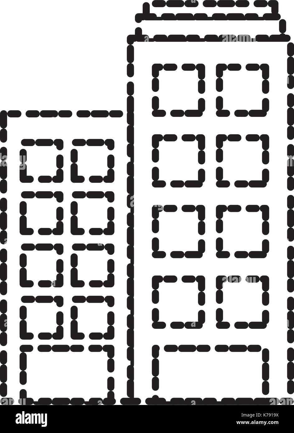 Metropolis towers Stock Vector Images - Alamy