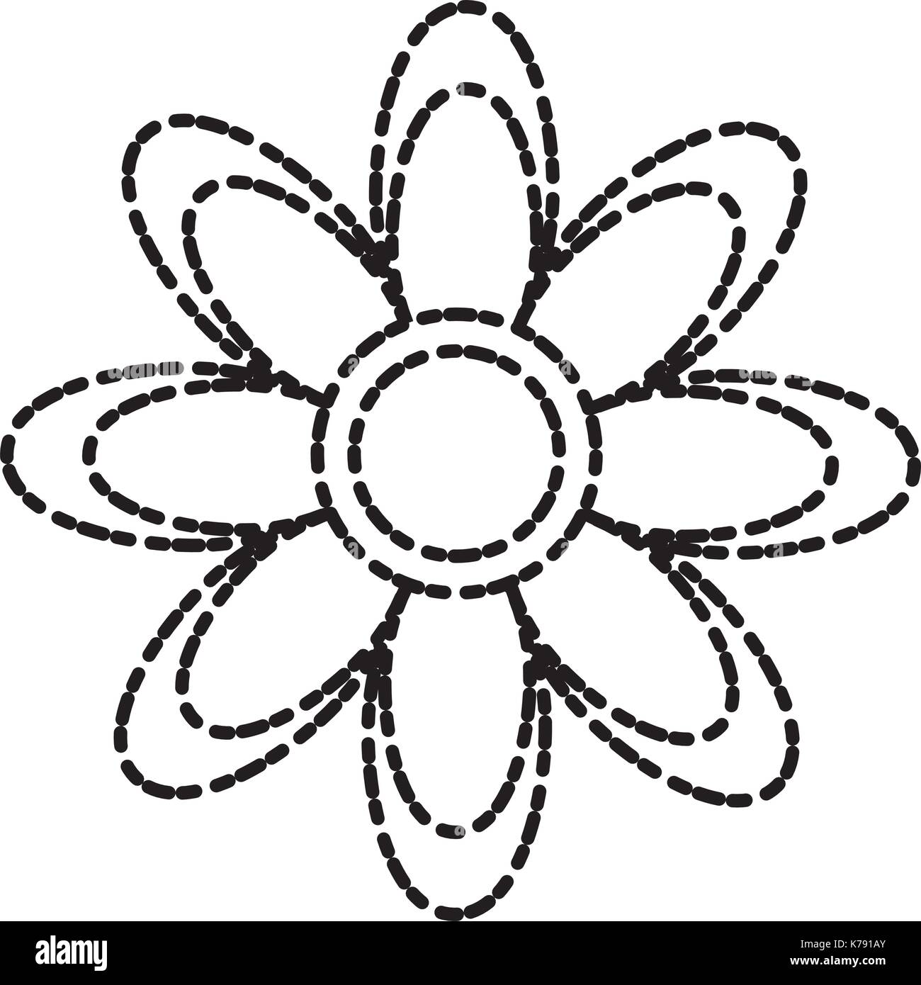 Beautiful flower symbol Stock Vector Image & Art - Alamy