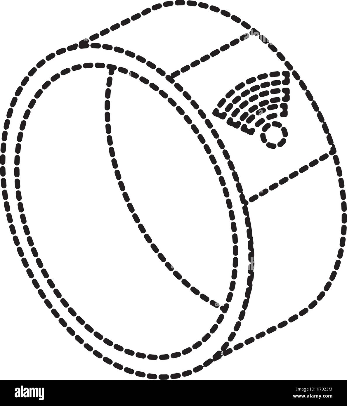 dotted shape technology smartwatch with digital connection service ...