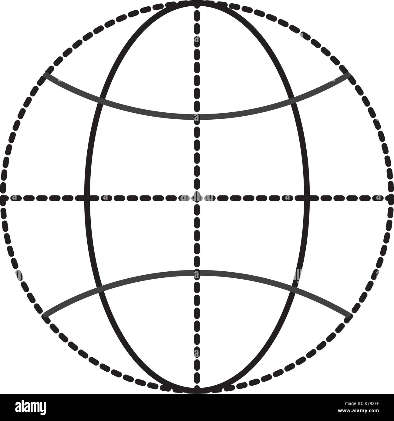 dotted shape global earth planet to network connect Stock Vector Image ...