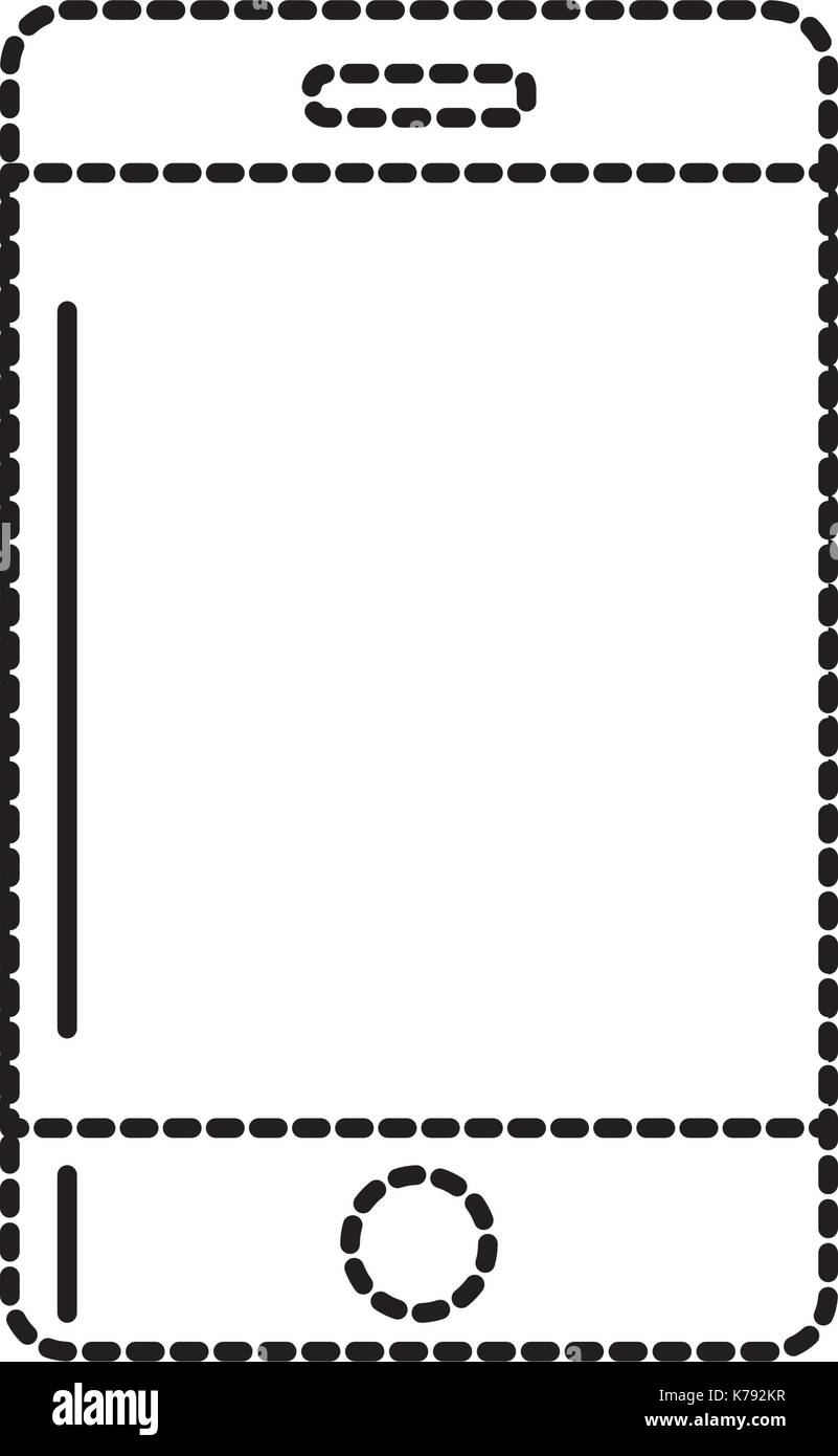 dotted shape technology smartphone to communicate and speak Stock ...