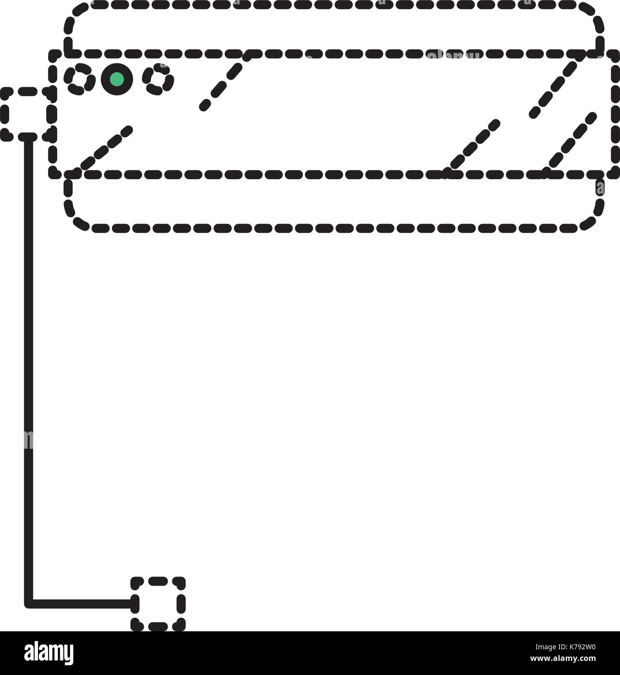 Dotted shape visual technology hi-res stock photography and images - Alamy