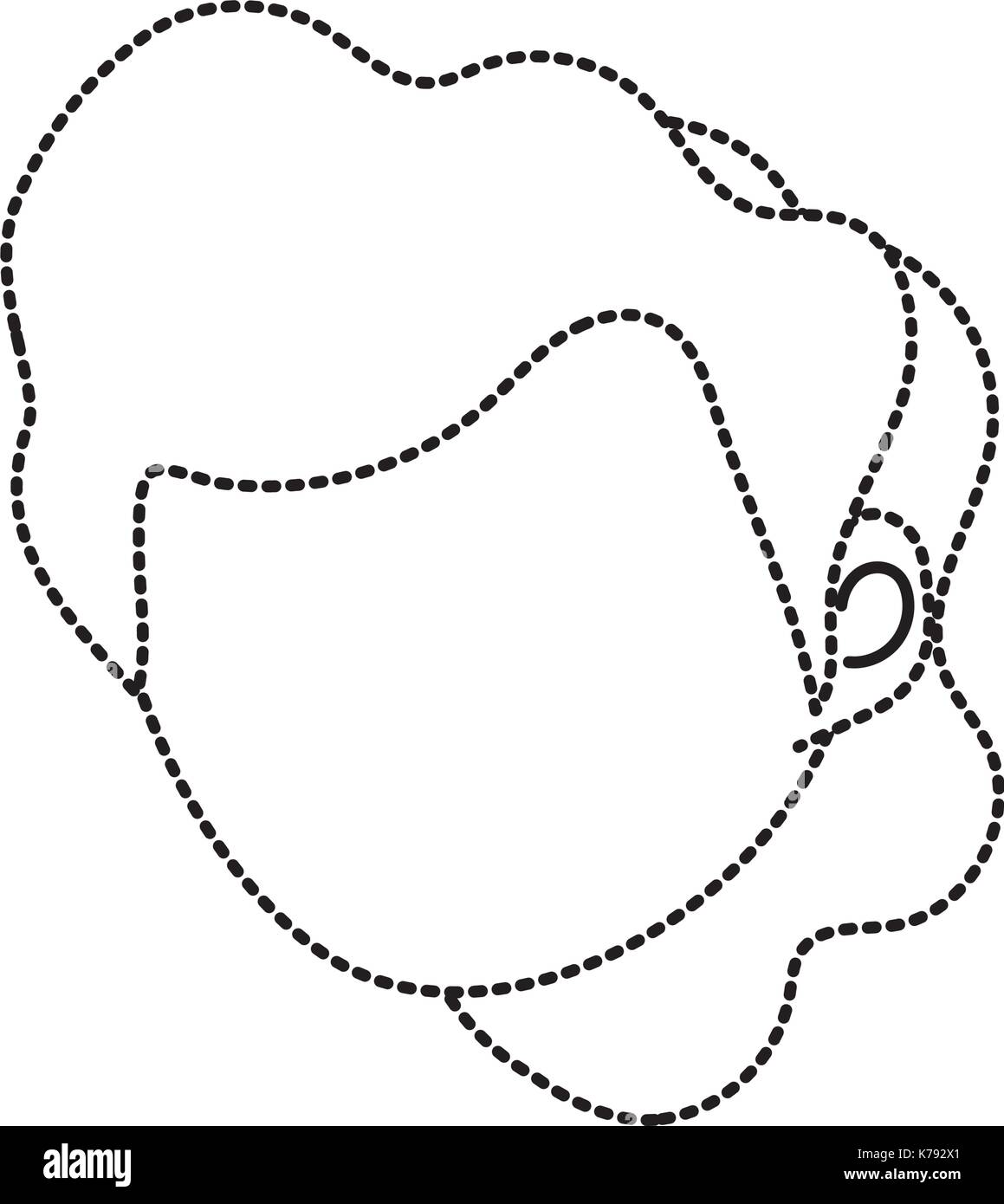 dotted shape avatar woman face with hairstyle design Stock Vector Image ...