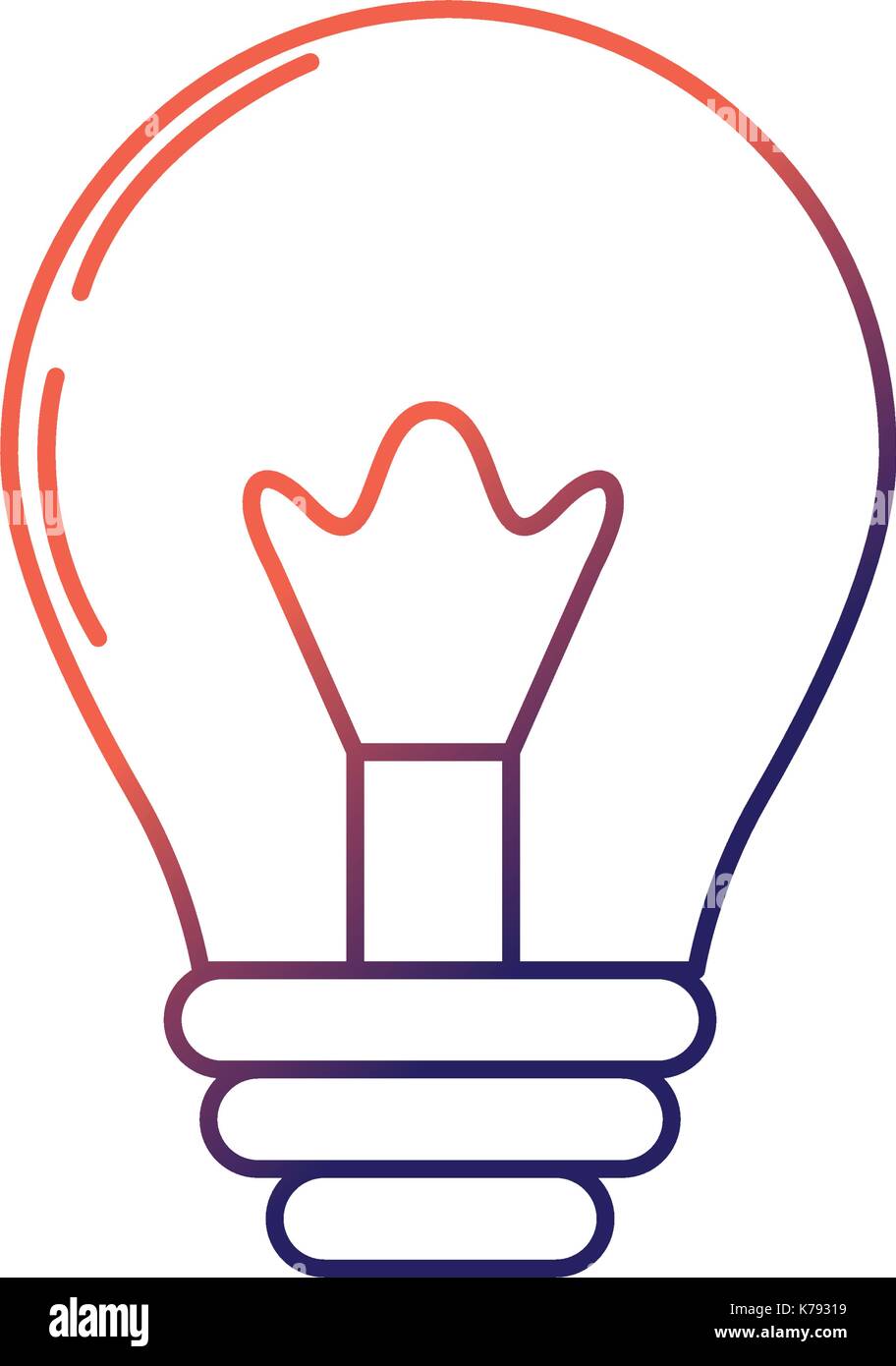 line light energy bulb to illumination Stock Vector Image & Art - Alamy