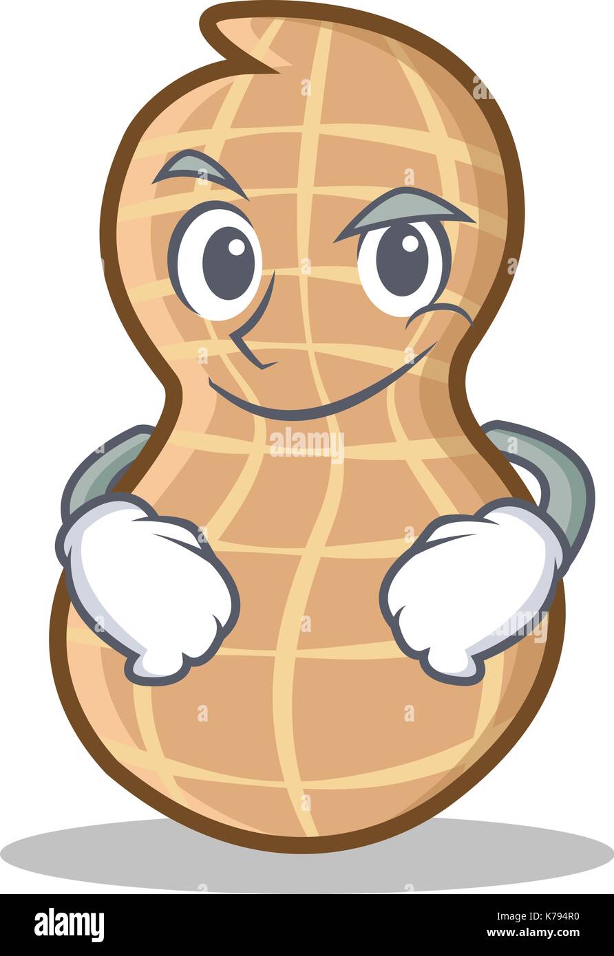 Smirking peanut character cartoon style Stock Vector Image & Art - Alamy
