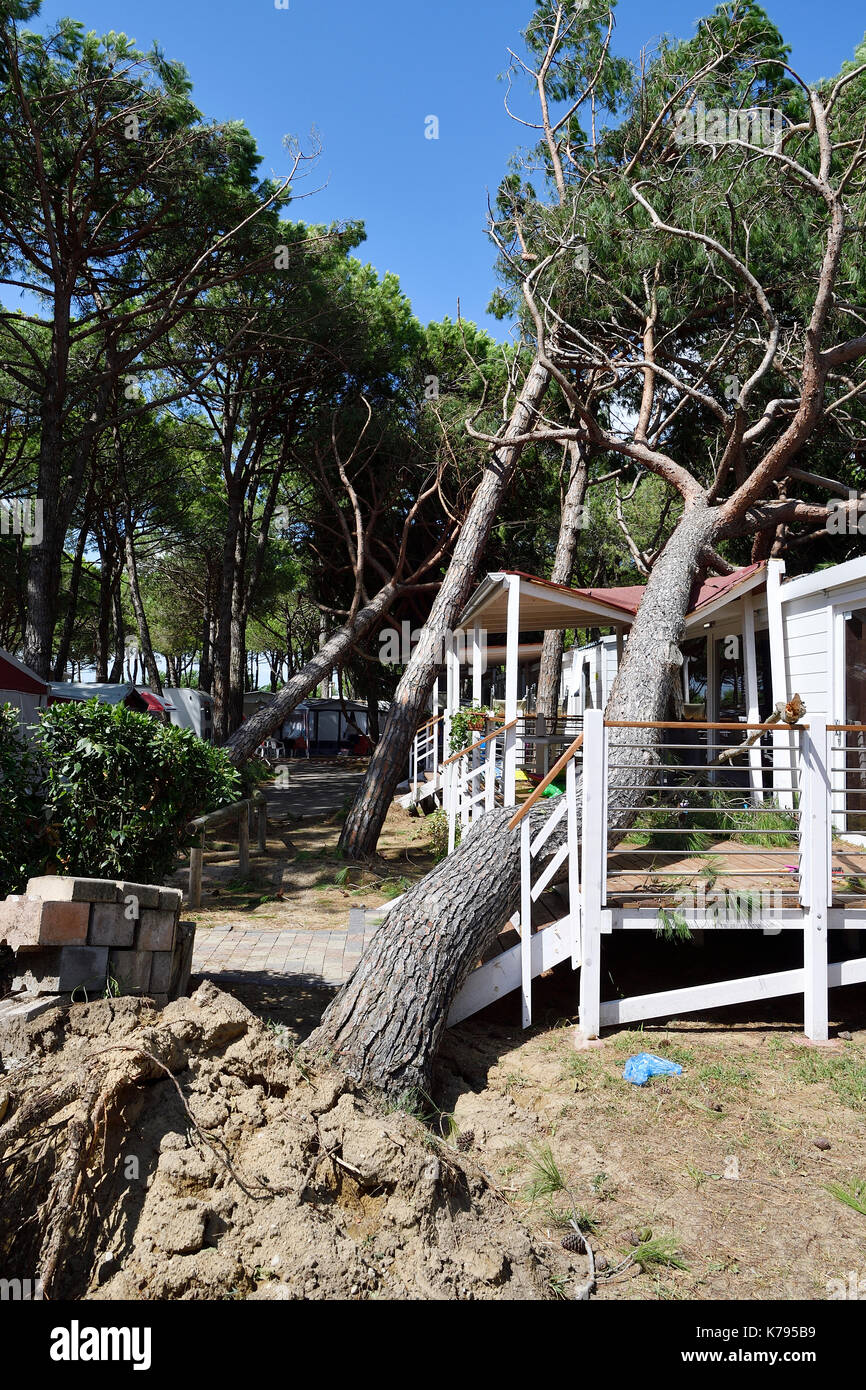 Storm Damage Camping tornado destroy caravan camper mobil home campsite ...