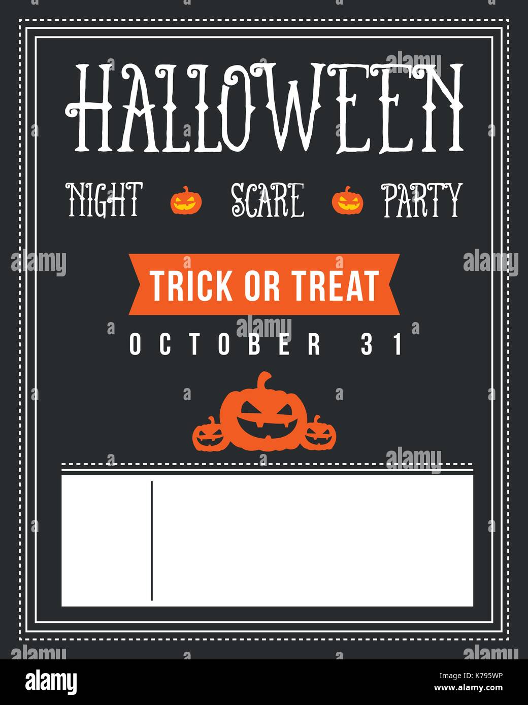 Halloween poster design with black background Stock Vector Image & Art ...