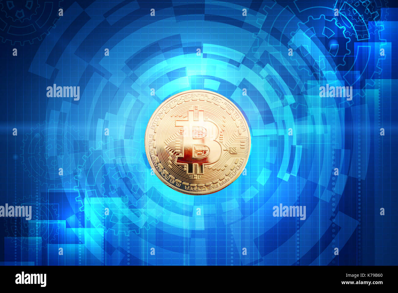 Bitcoin gold coin abstract hi-res stock photography and images - Alamy