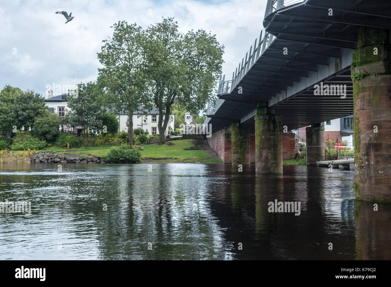 Bridge over River Leven next to Loch Lomond Stock Photo - Alamy