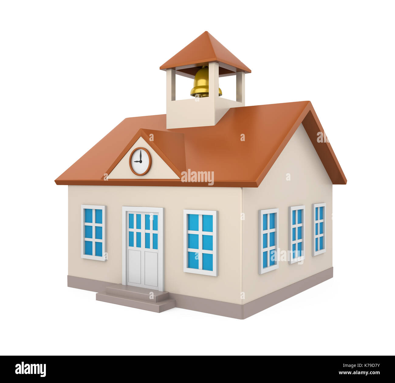 Cartoon school building hi-res stock photography and images - Alamy