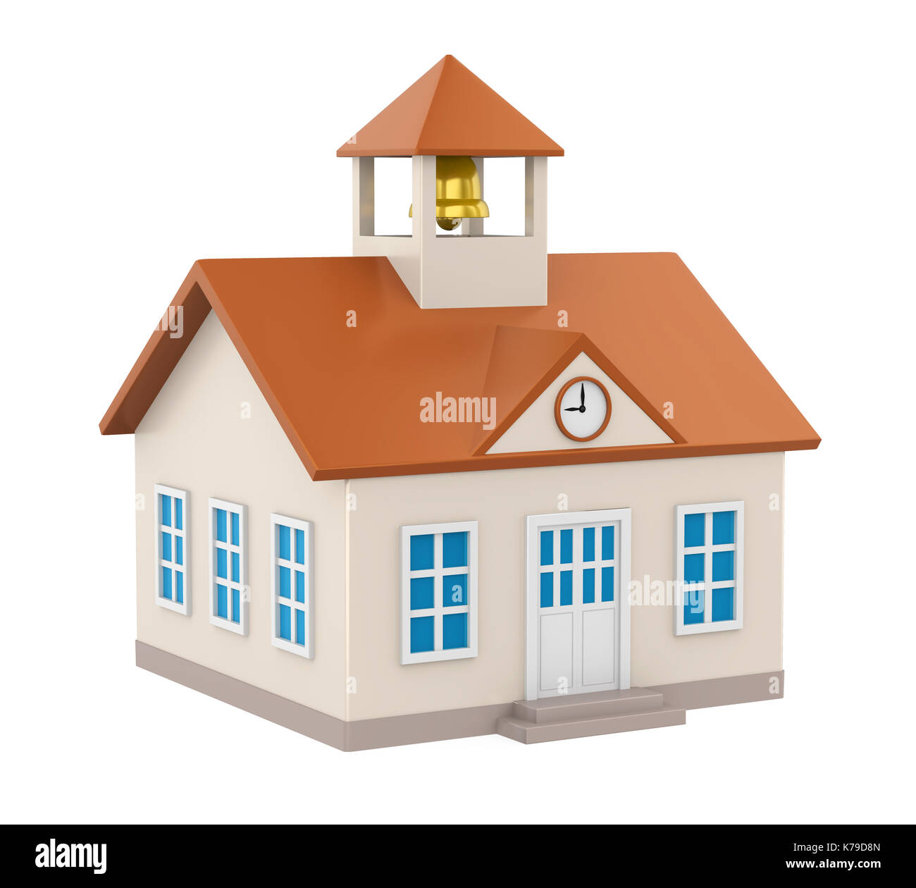 School student clock cartoon Cut Out Stock Images & Pictures - Alamy