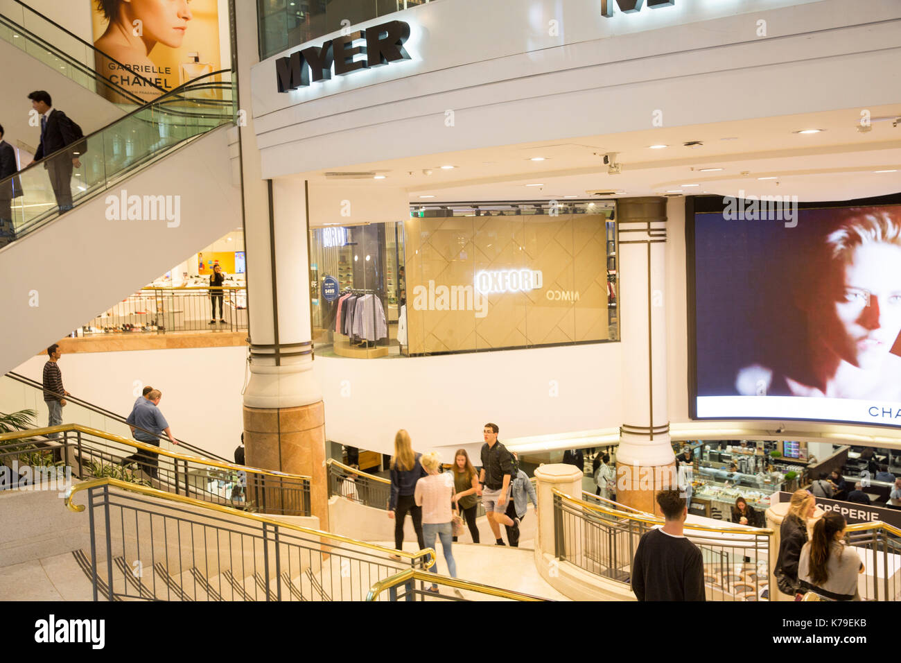 Myer department store sign city hi-res stock photography and images - Alamy