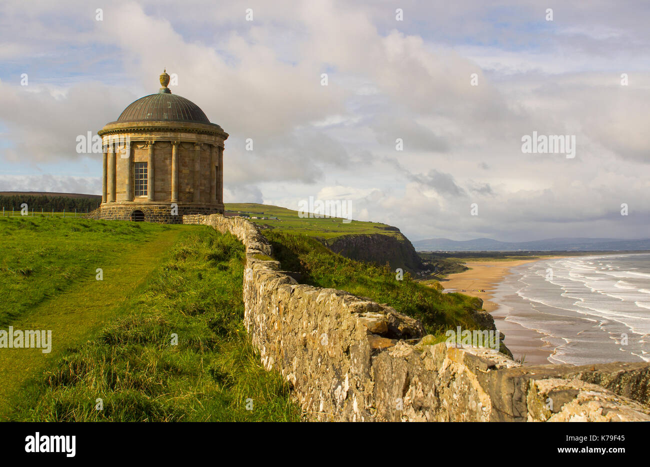 Mussenden Temple on the Downhill Demesne on the North Coast of Ireland ...