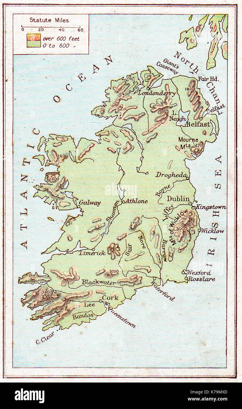 River suir map hi-res stock photography and images - Alamy