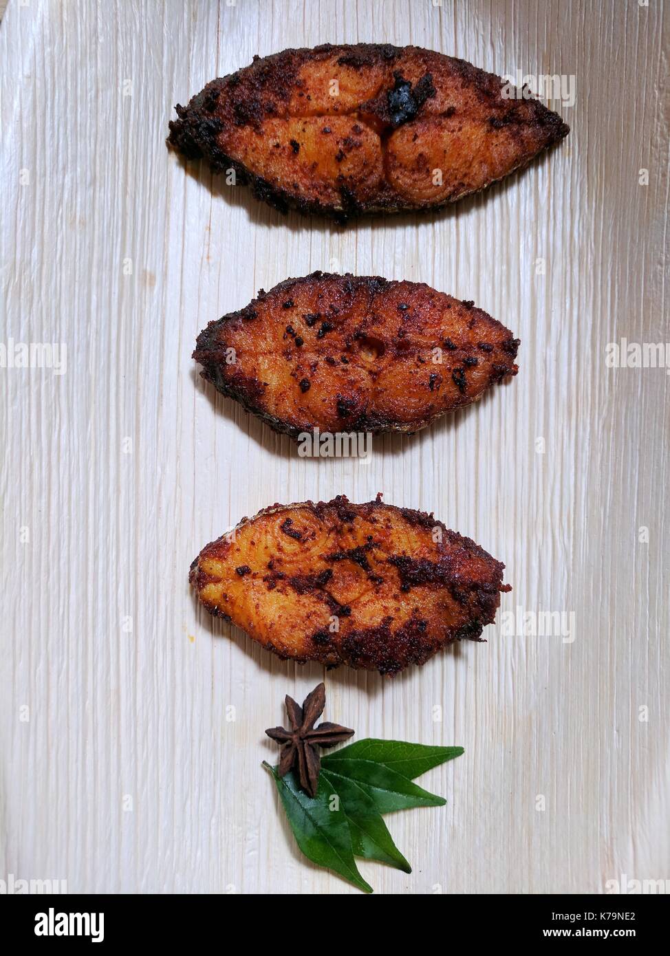 fish fry placed on plate Stock Photo - Alamy