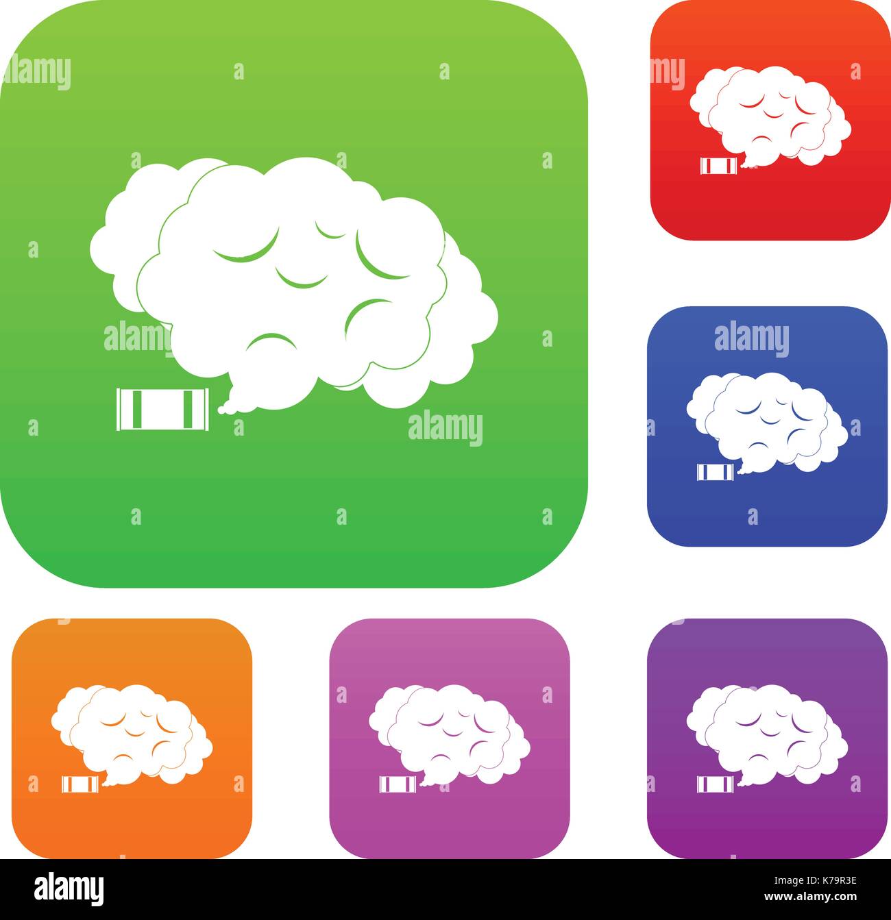 Tear gas set color collection Stock Vector Image & Art - Alamy