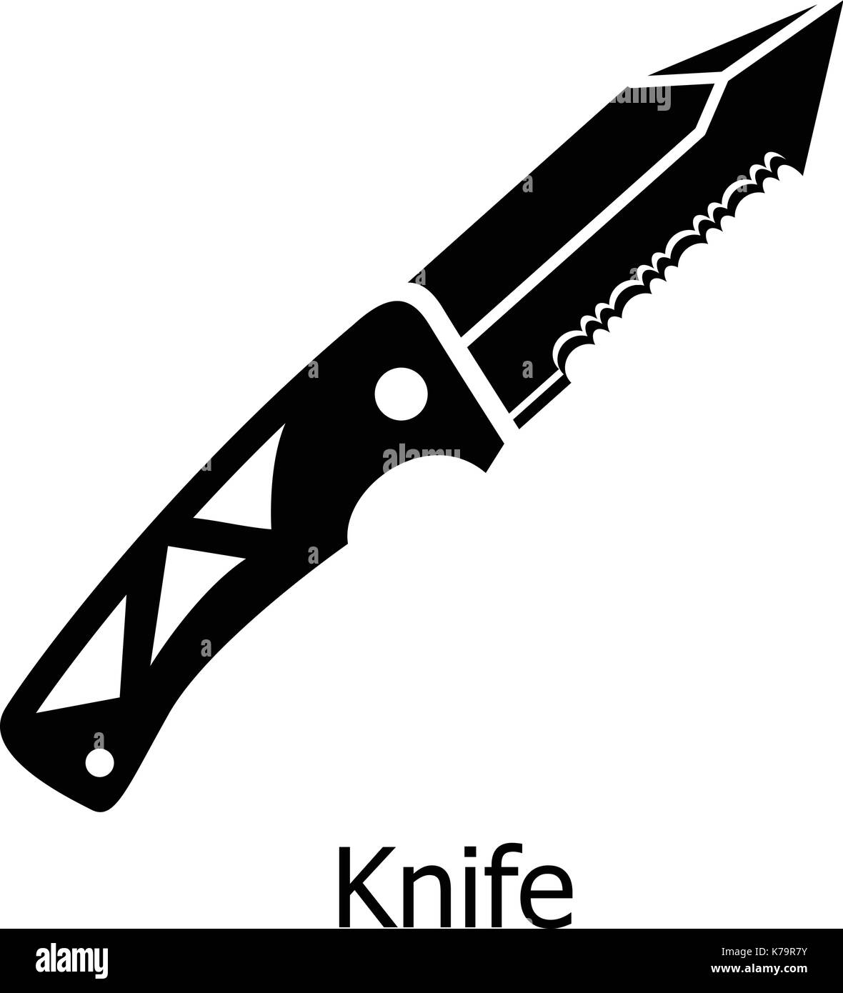 Crossed knives symbol Black and White Stock Photos & Images - Alamy