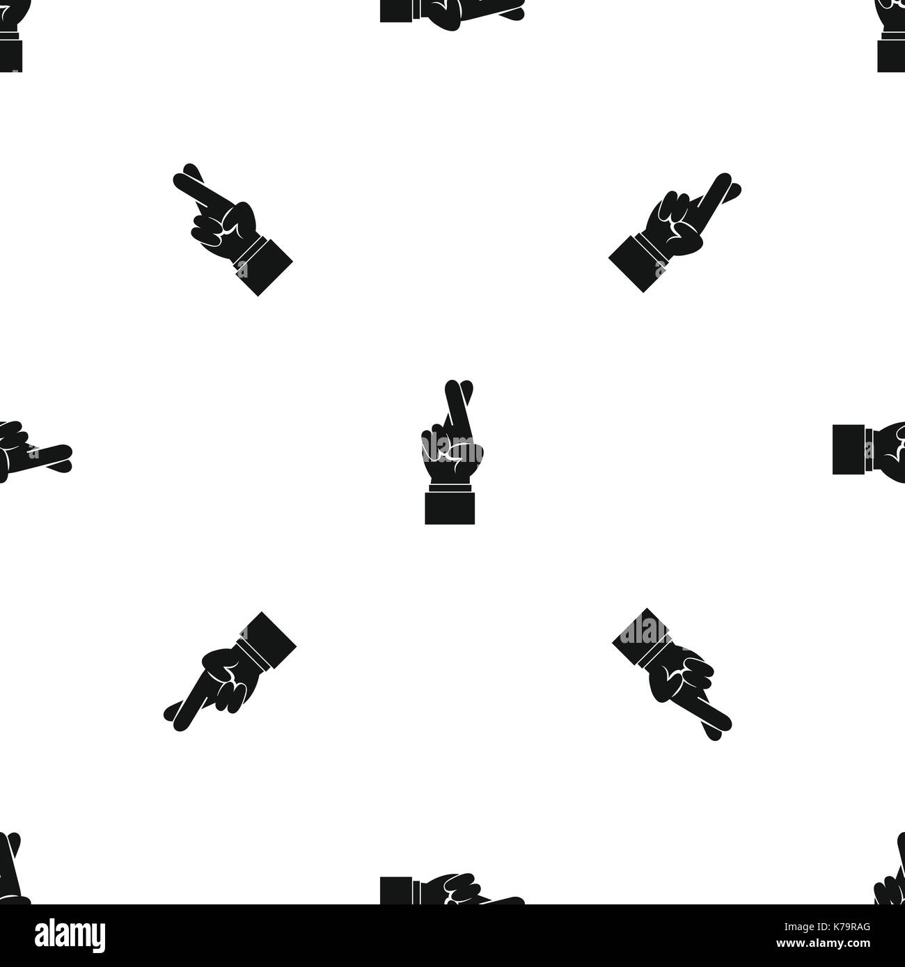 Fingers crossed simple icon hi-res stock photography and images - Alamy