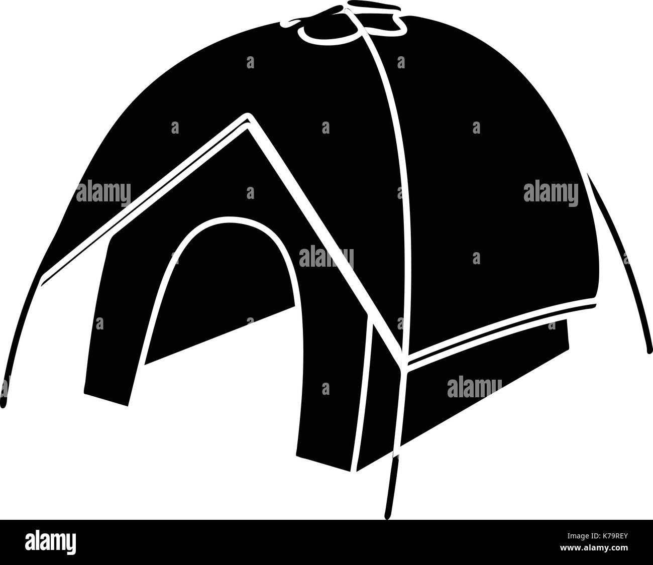 Tent icon, simple style Stock Vector Image & Art - Alamy