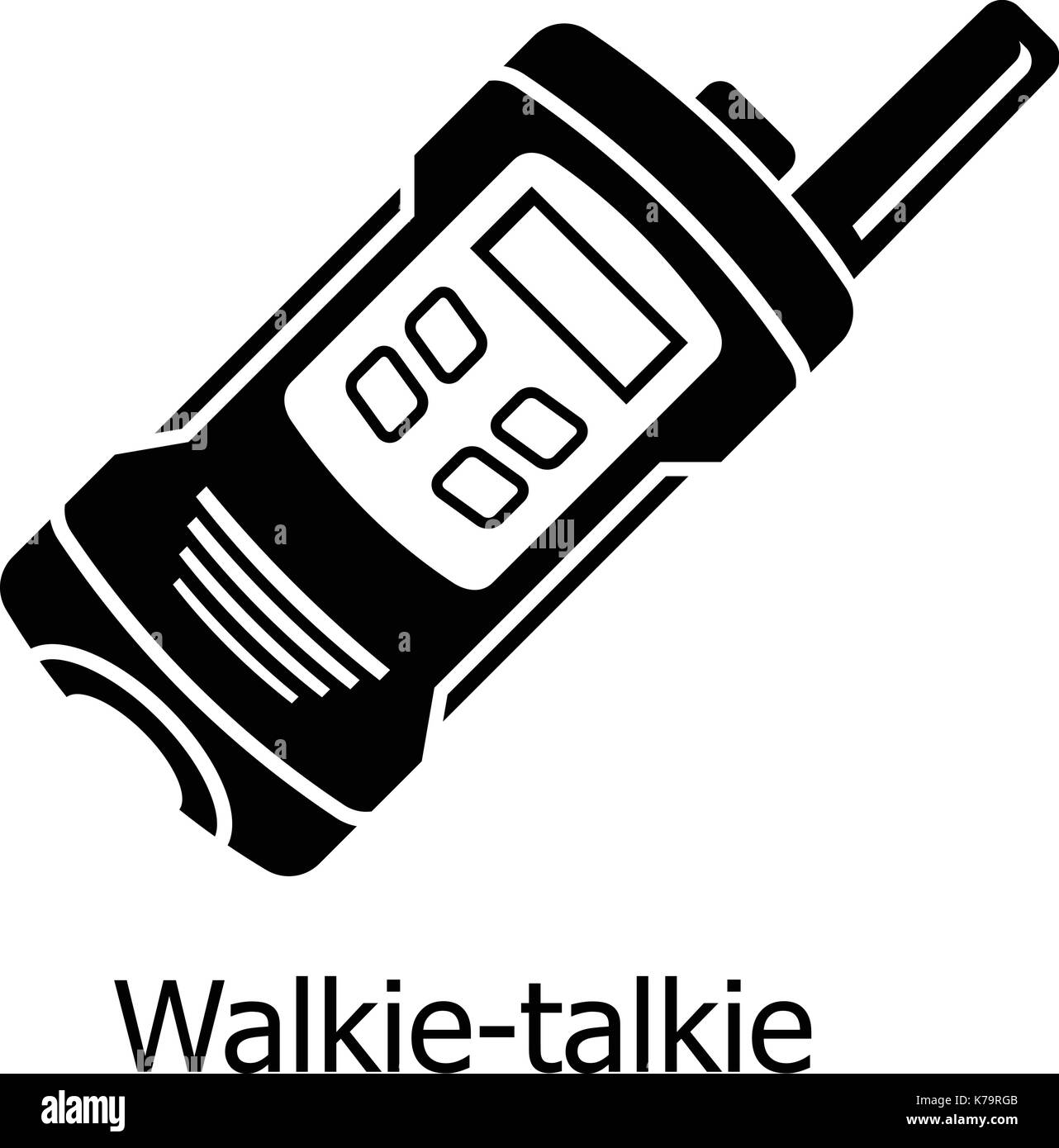 Portable radio icon, simple black style Stock Vector Image & Art - Alamy