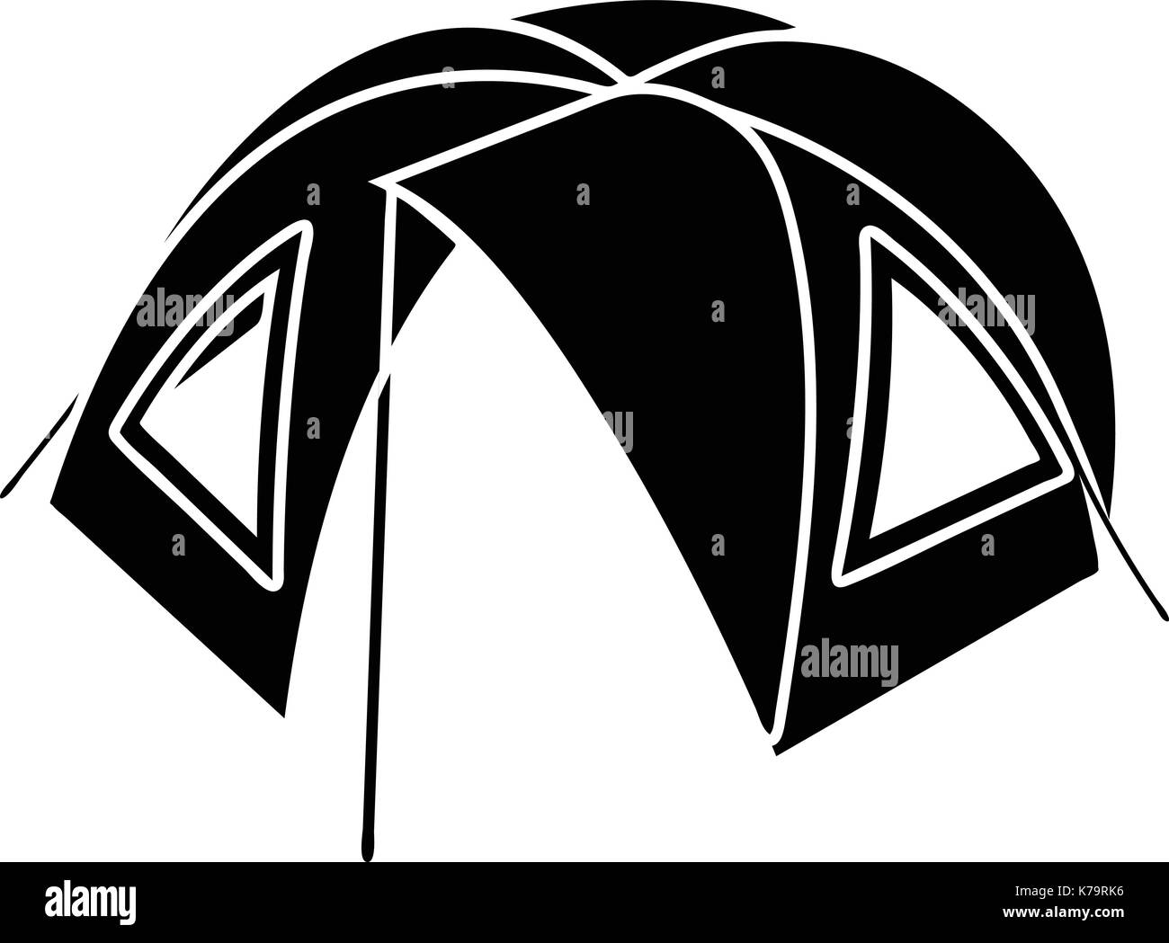 Tourist tent icon, simple style Stock Vector Image & Art - Alamy