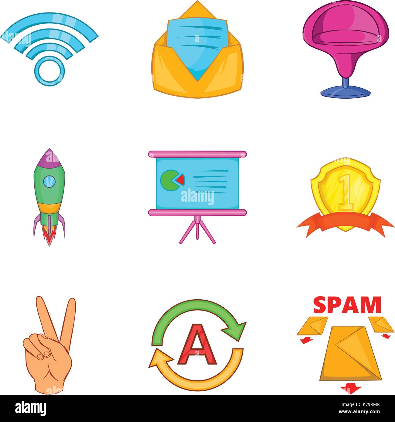 Manager coaching icon set, cartoon style Stock Vector Image & Art - Alamy