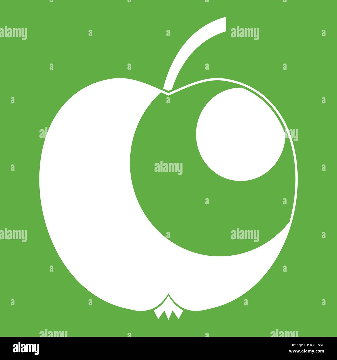 Apple icon green Stock Vector Image & Art - Alamy