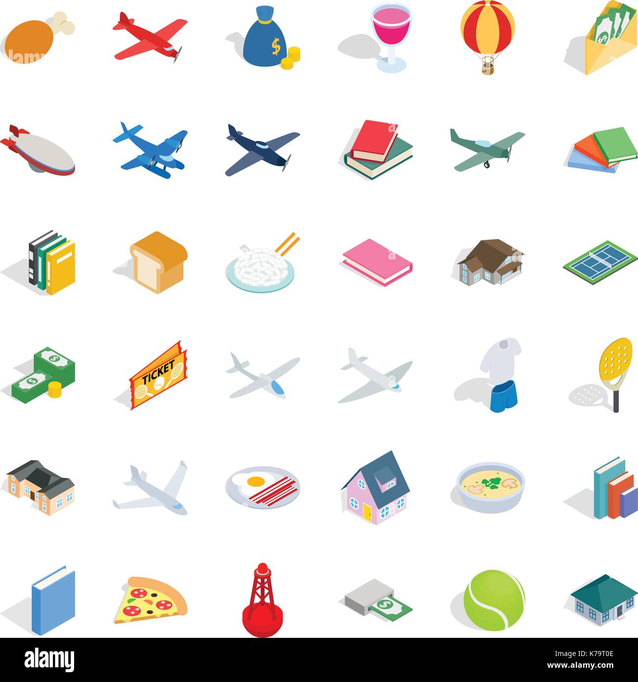 Multitude icons set, isometric style Stock Vector Image & Art - Alamy