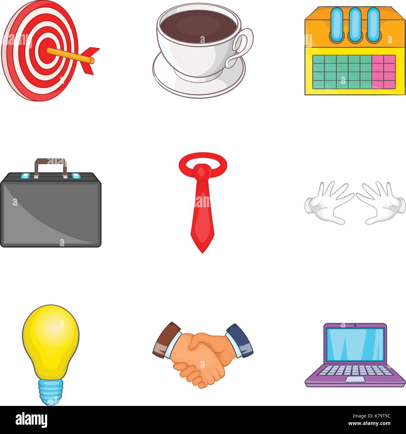 Company manager icon set, cartoon style Stock Vector Image & Art - Alamy
