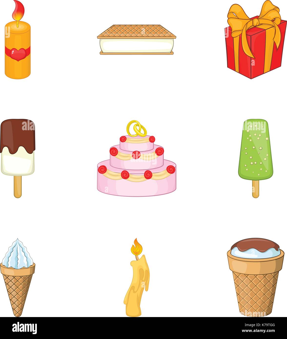 Amuse icons set, cartoon style Stock Vector Image & Art - Alamy