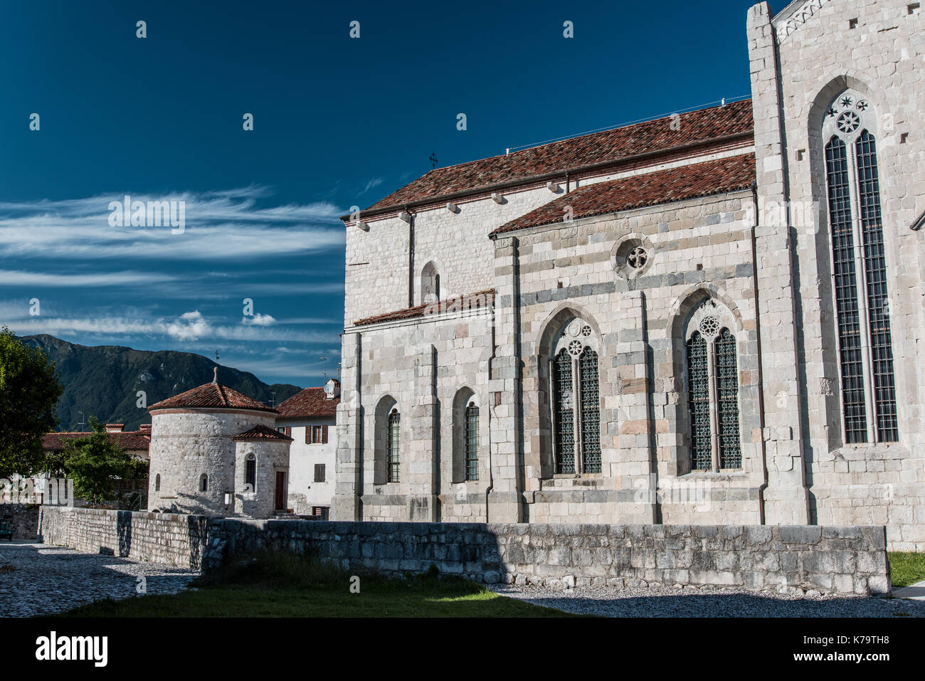 Venzone Cathedral reconstructed. After the earthquake. The most ...