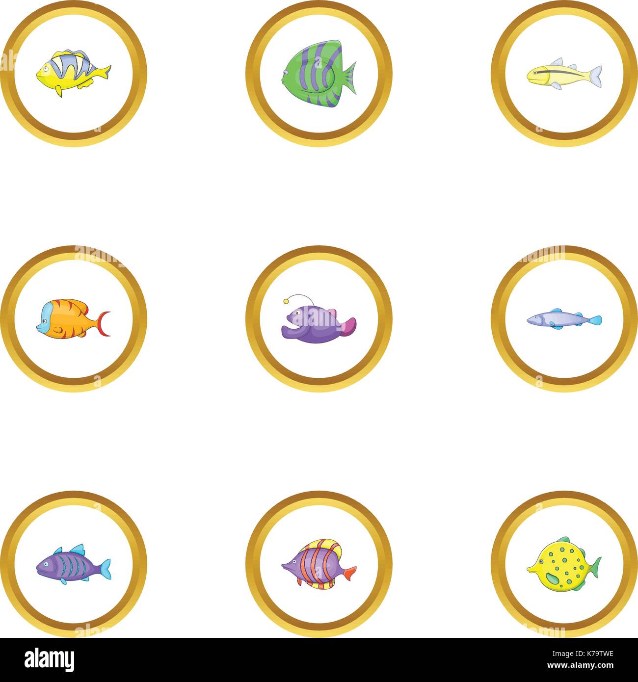 Trout picture Stock Vector Images - Alamy