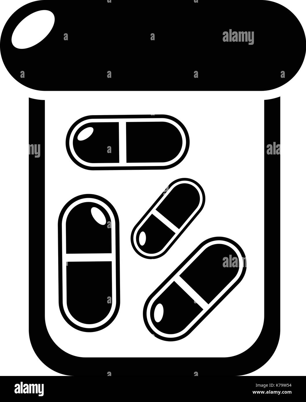 Bottle drug icon , simple style Stock Vector Image & Art - Alamy
