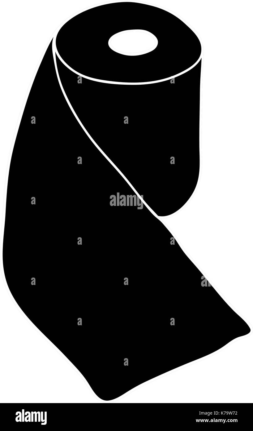toilet paper rool vector symbol icon design. Beautiful illustration ...
