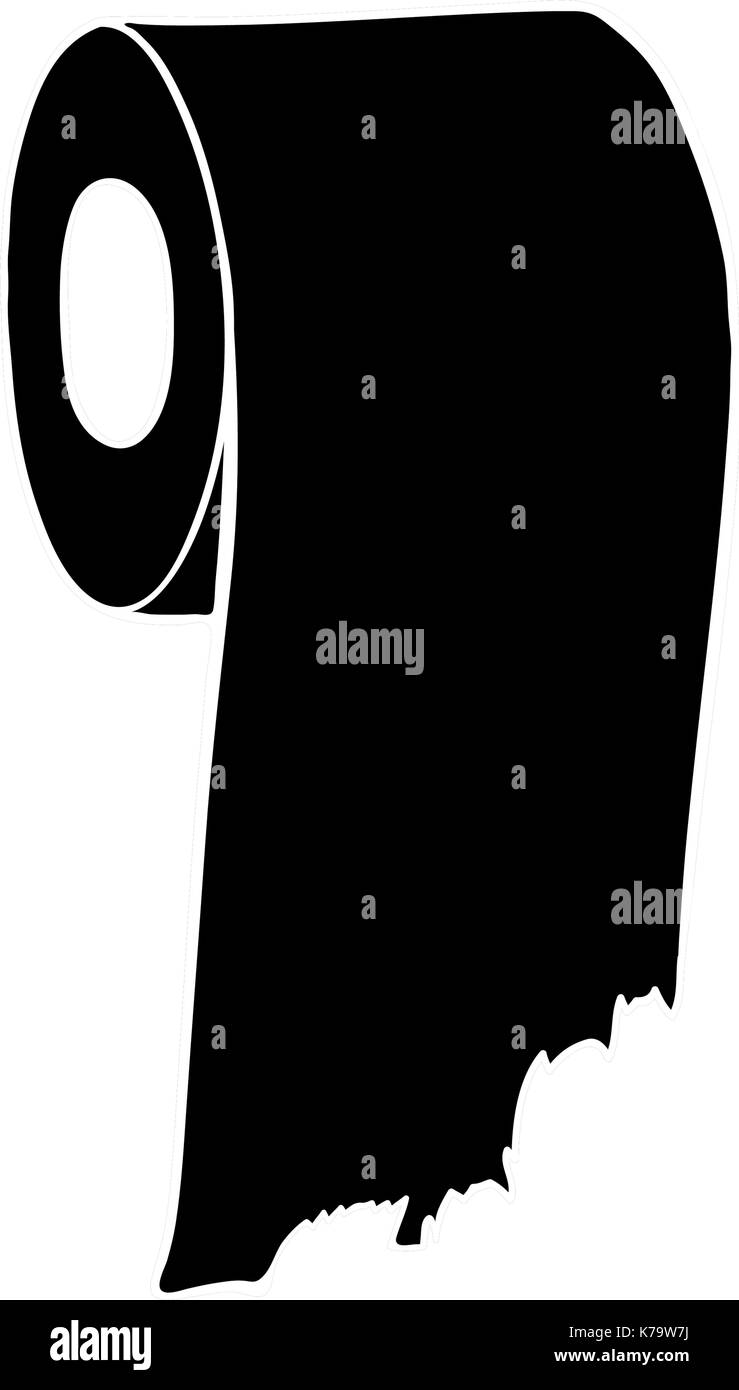 toilet paper rool vector symbol icon design. Beautiful illustration ...