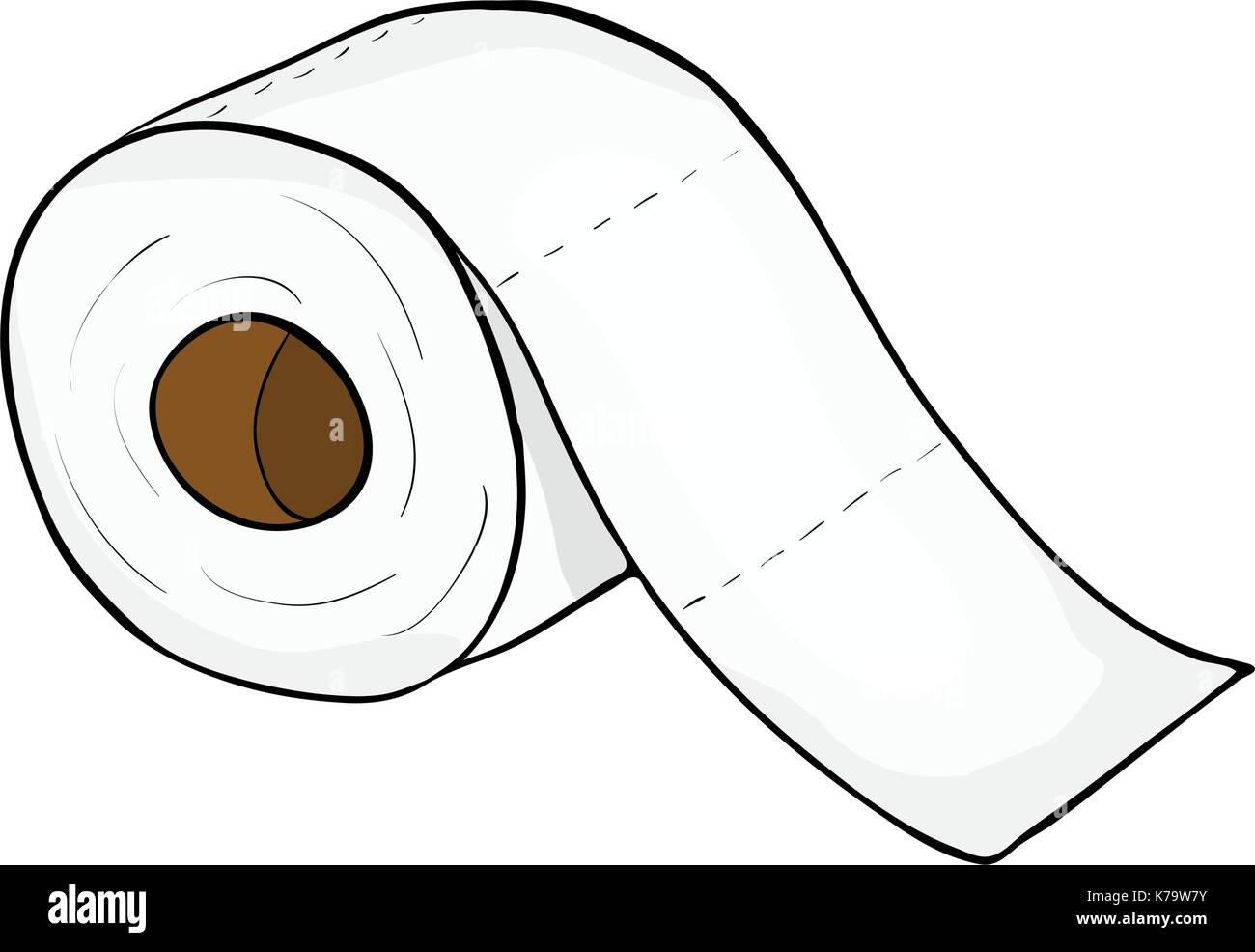 toilet paper rool vector symbol icon design. Beautiful illustration ...