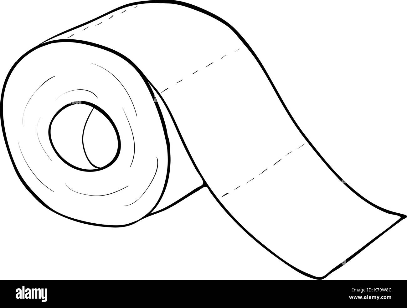toilet paper rool vector symbol icon design. Beautiful illustration ...