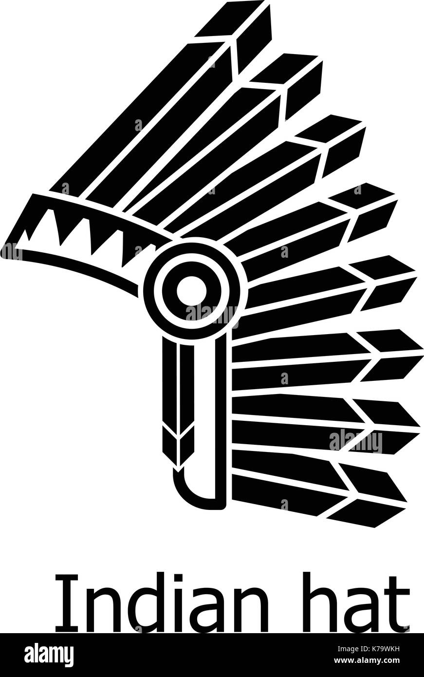Indian hat icon, simple black style Stock Vector Image & Art - Alamy