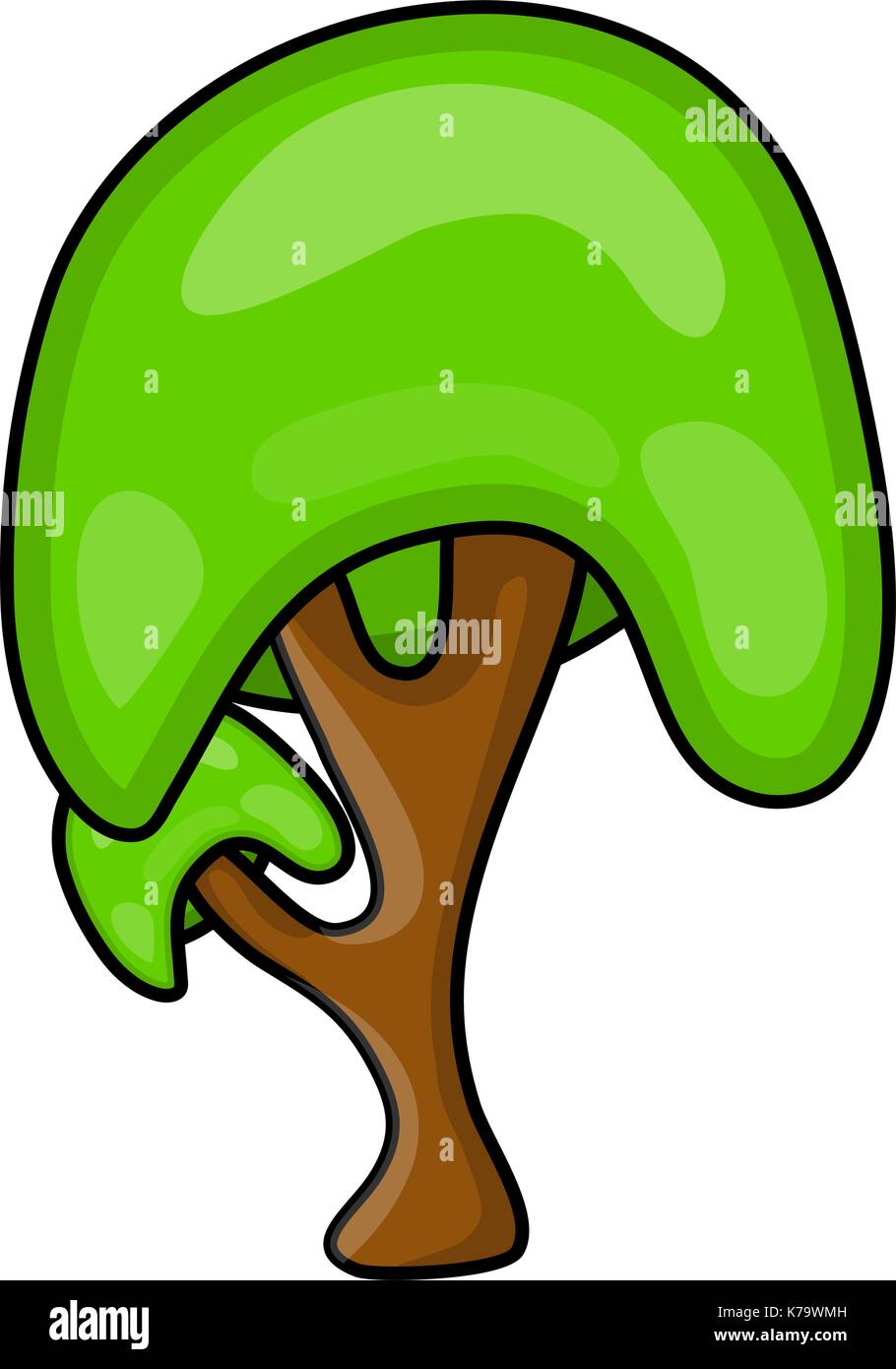 cartoon tree vector symbol icon design. Beautiful illustration isolated ...