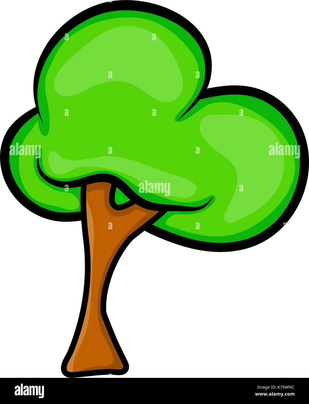 cartoon tree vector symbol icon design. Beautiful illustration isolated ...