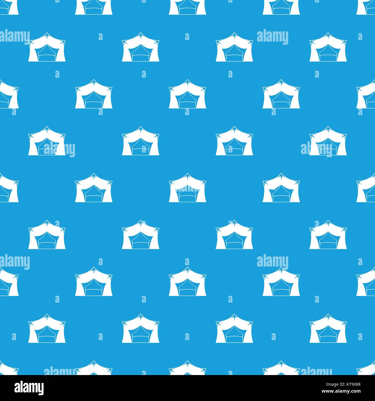 Awning tent pattern seamless blue Stock Vector Image & Art - Alamy