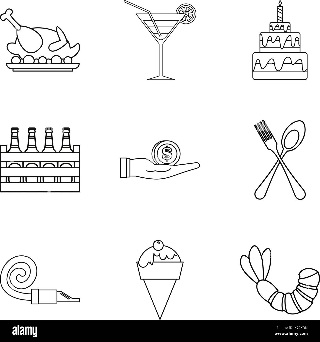 Pasta children Stock Vector Images - Alamy