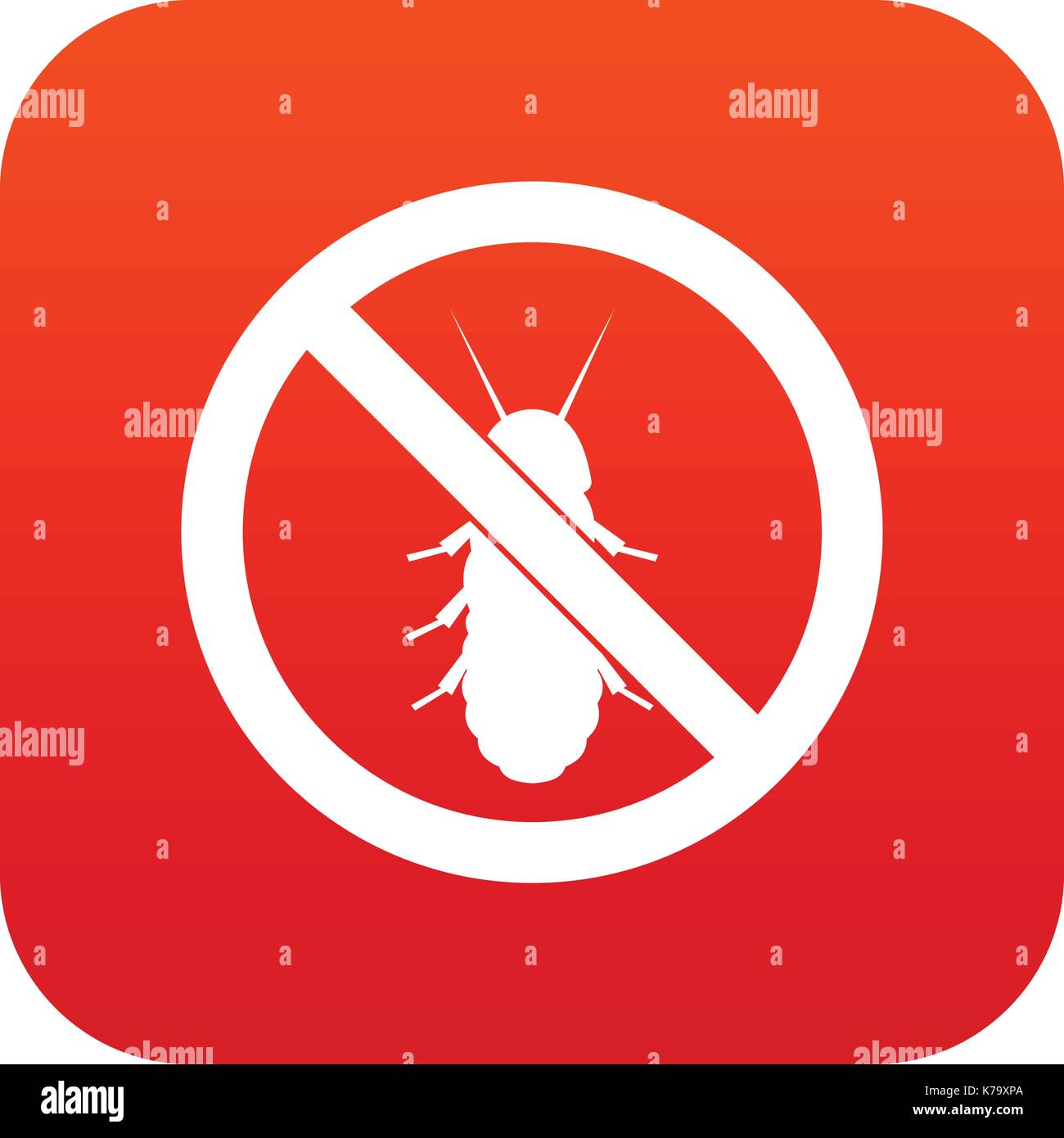 No termite sign icon digital red Stock Vector Image & Art - Alamy