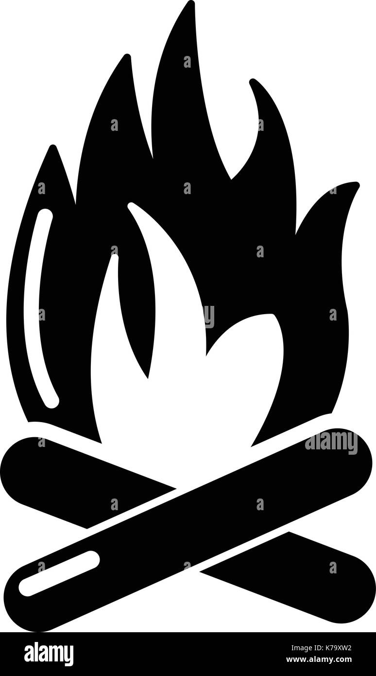 Campfire icon , simple style Stock Vector Image & Art - Alamy