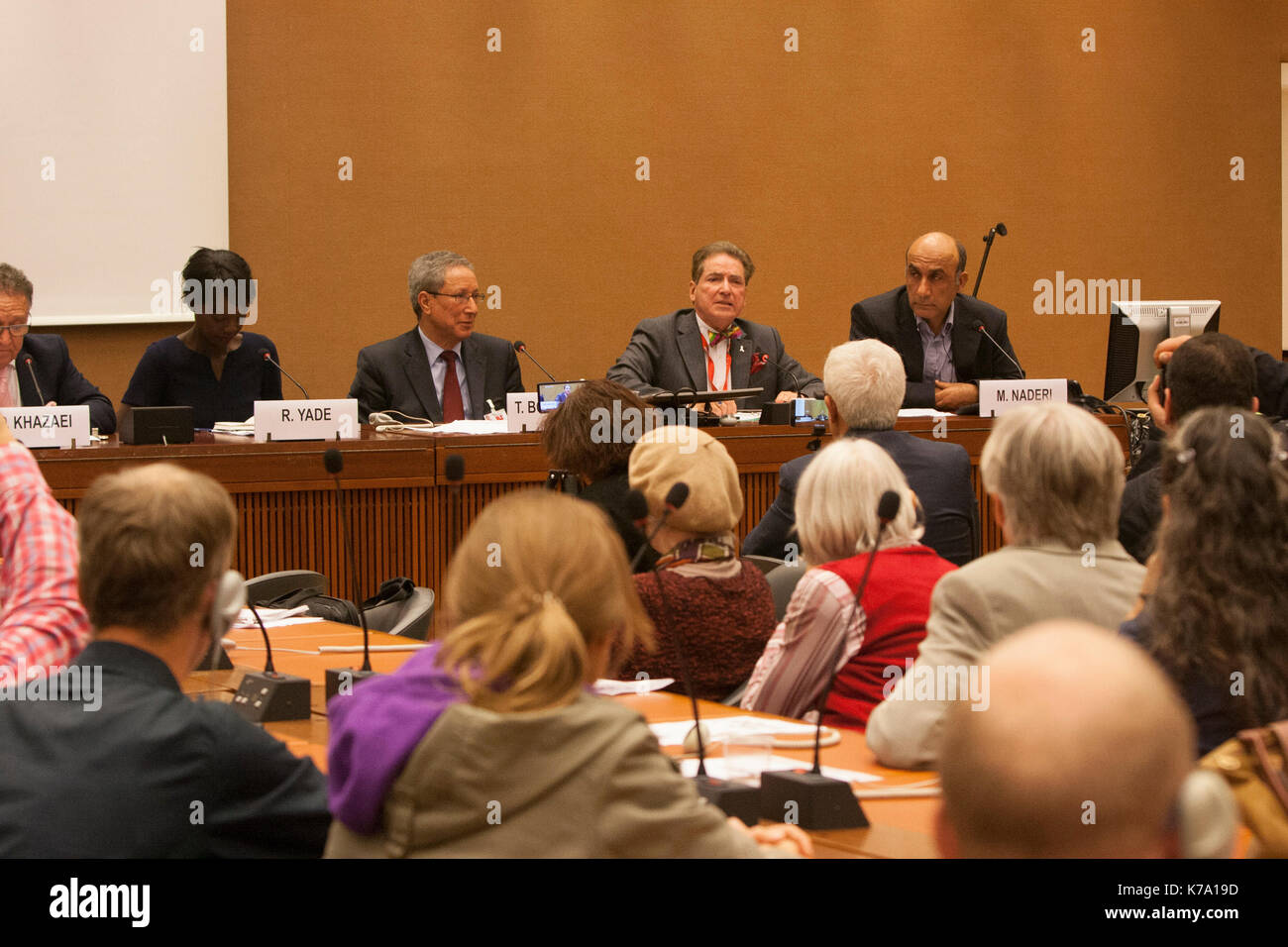 Geneva, United States. 14th Sep, 2017. UN human rights expert Alfred ...