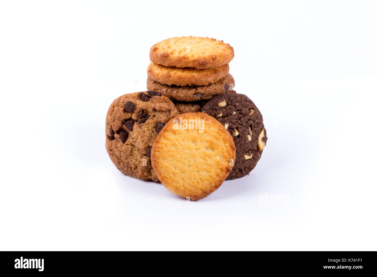 mix cookies in white Stock Photo - Alamy