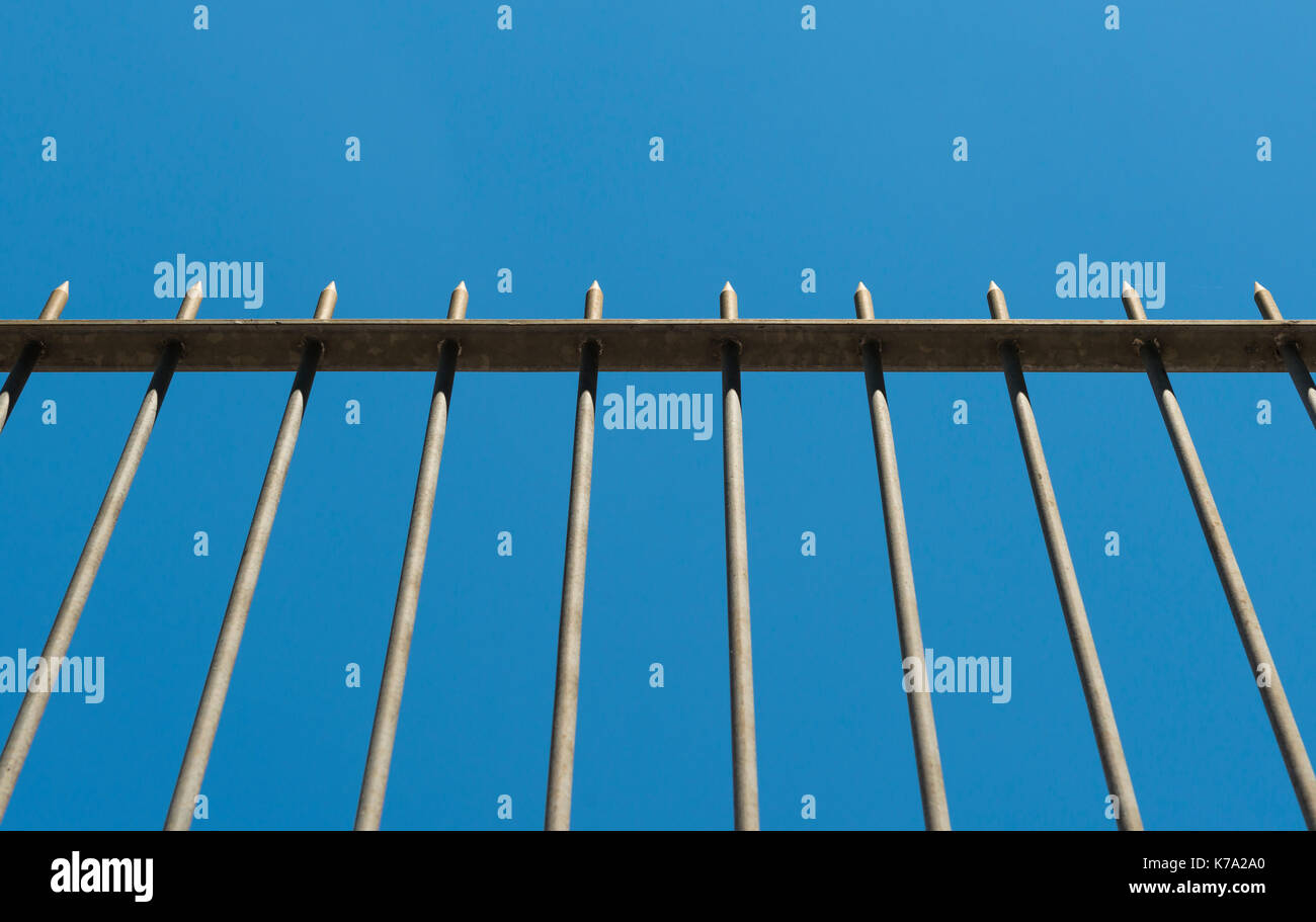 Arrow Fence for protection Stock Photo - Alamy